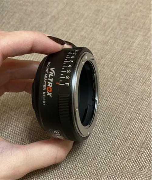 Переходник NF - FX 1 с камеры Fujifilm на объектив