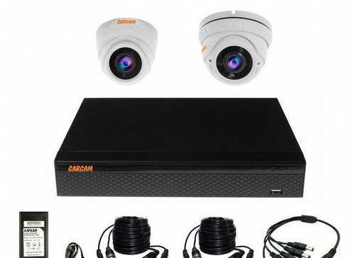 Готовый комплект видеонаблюдения carcam video KIT 5M-10 2 камеры