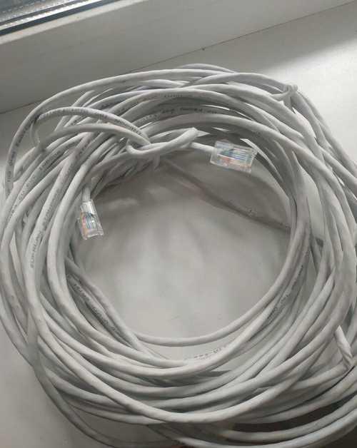 Патчкорд (сетевой кабель для интернета) 25 метров