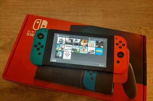 Nintendo Switch (вторая ревизия) + SX Core 128gb