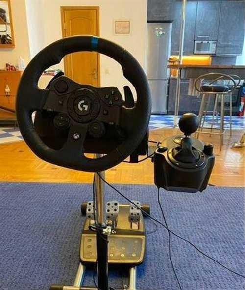 Руль Logitech g923 Xbox & PC, кпп, wheel stand PRO