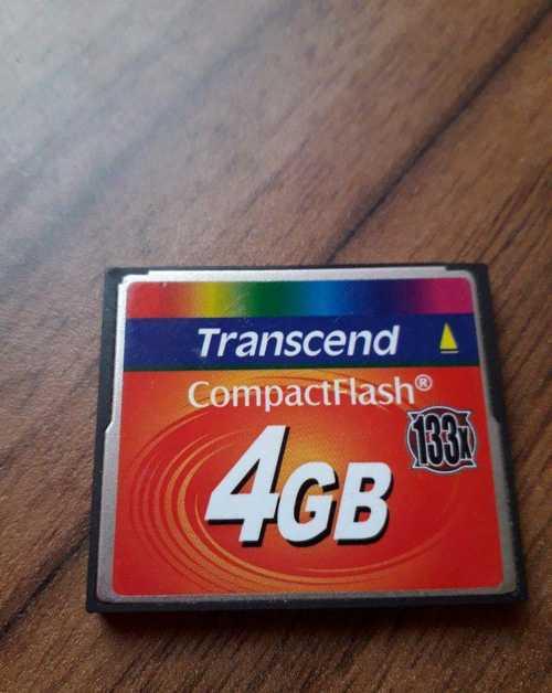 Карта памяти CompactFlash Transcend 4Gb