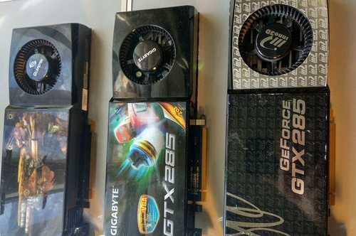 Видеокарта GTX 285 нерабочая (3 шт)