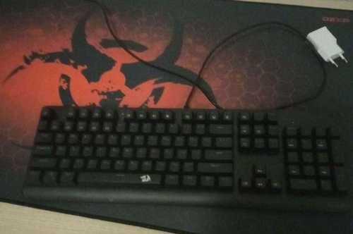 Механическая клавиатура red dragon, мышка bloody