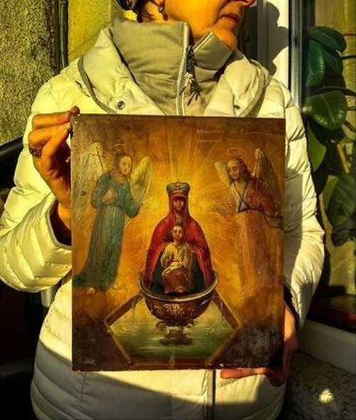Храмовая икона Богородицы Живоносный Источник 19в