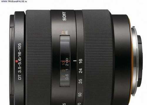 Sony DT 16-105mm f/3.5-5.6.Бленда.Крышки.Япония