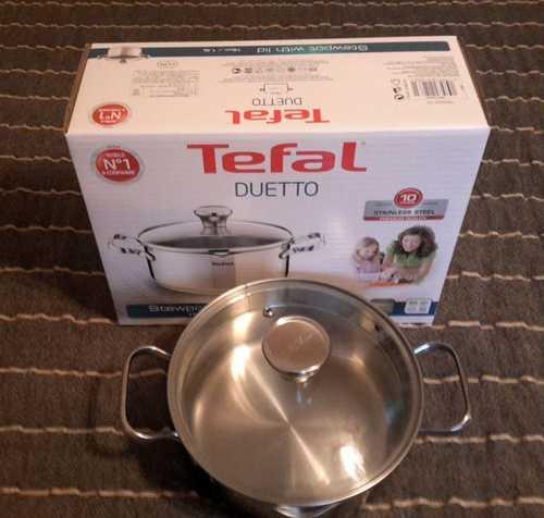 Новая умная кастрюля с крышкой Tefal Duetto