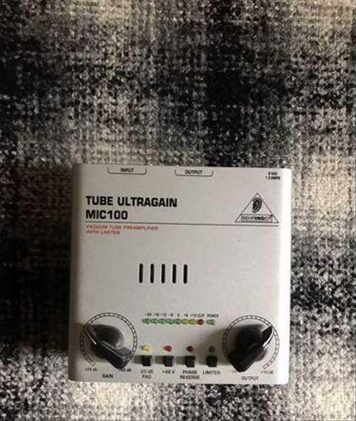 Микрофонный предусилитель Behringer tube ultragain