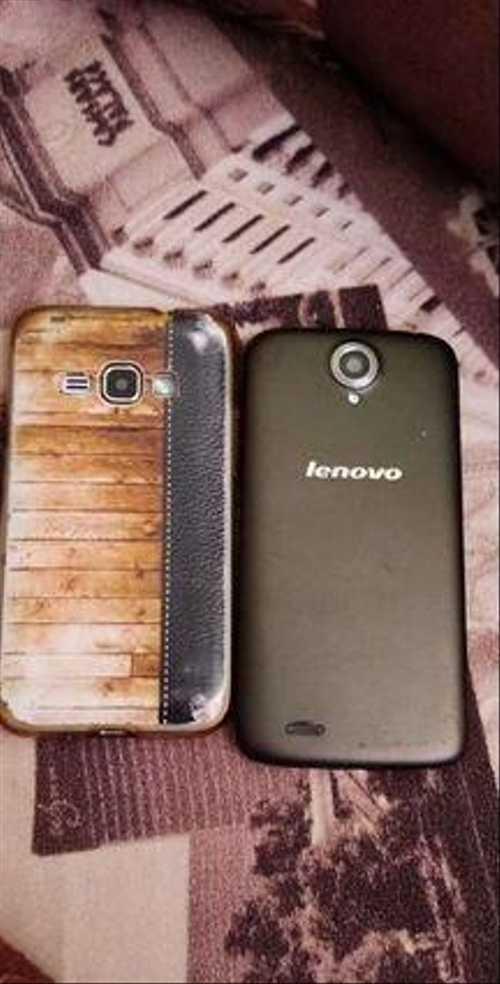 Телефон Lenovo S820 и Samsung Galaxy J1-6