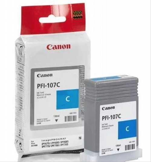 Картридж Canon PFI-107C 6706B001 голубой