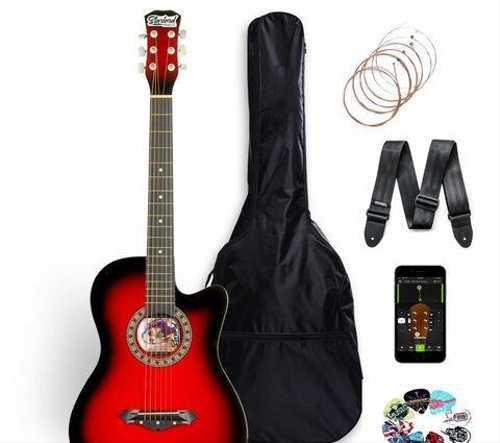 Акустическая гитара Starlord Cobain 38 Black'n'Red