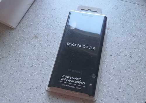 Чехол Samsung Galaxy Note 10 silicone cover black