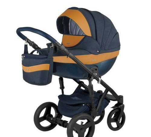 Коляска 3 в 1 Adamex Monte Deluxe Carbon цвет D4