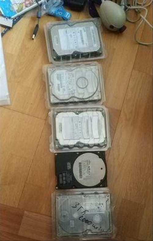 Продаю единым лотом 5шт HDD IDE дисков