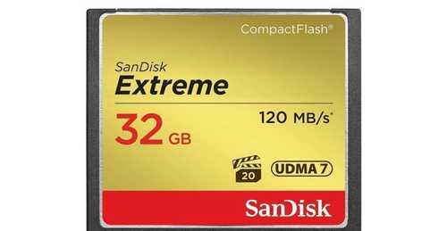 Карта памяти Sandisk Extreme CompactFlash 32Gb