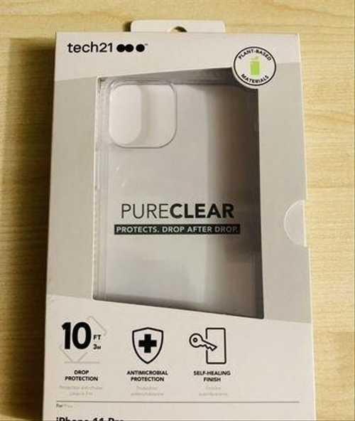 Прозрачный Чехол Tech21 Pure Clear iPhone 11 Pro