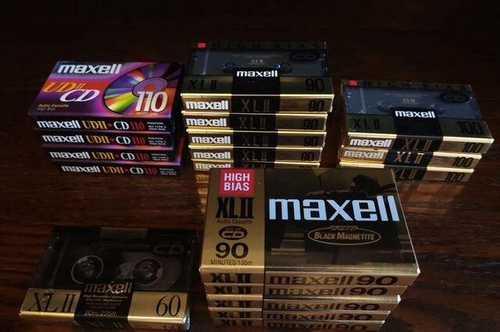 Аудиокассеты Maxell XL II 60,90,100. UD II CD 110