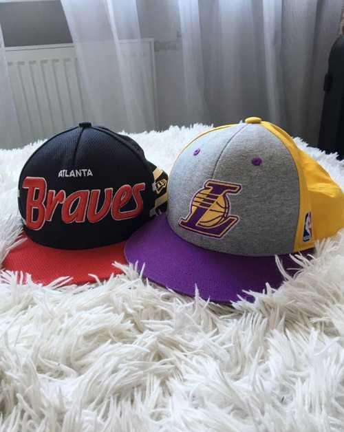 Кепки Adidas, new era (lakers, Atlanta braves)