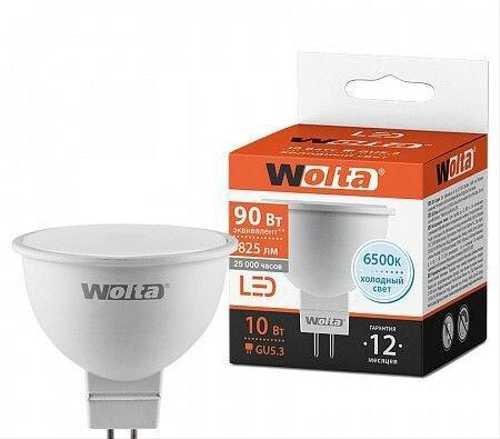 Лампа LED wolta MR16 10Вт 825лм GU5.3 6500К 1/50