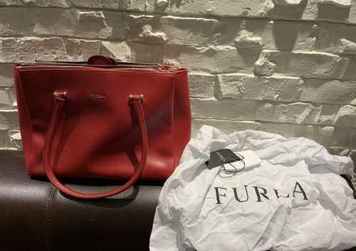 Сумка furla красная оригинал