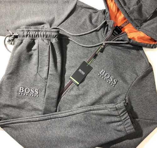 Hugo Boss Green спортивный костюм dark gray