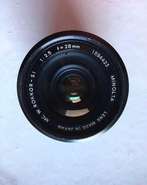 Minolta mc w.rokkor 28mm f2.5