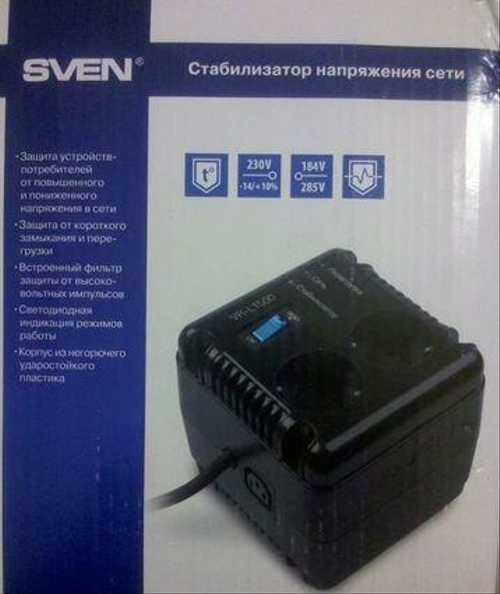 Стабилизатор напряжения "sven VR-L1500"