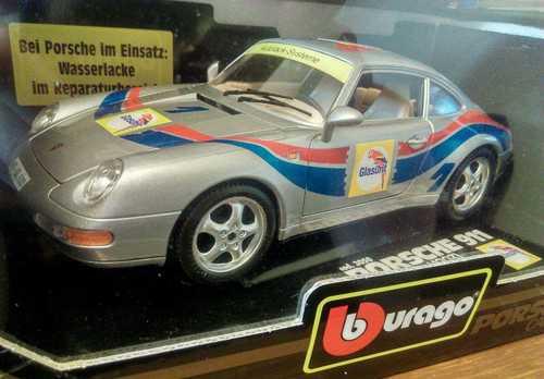Модель коллекционная Bburago 1/18 Porsche 911
