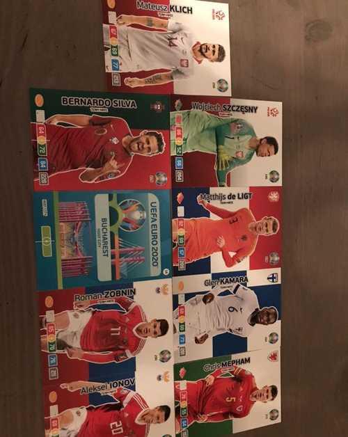 Карточки panini euro 2020 adrenaline xl 9 штук