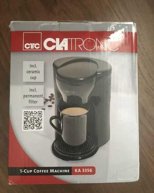 Кофеварка clatronic 1-cup coffee machine ka 3356