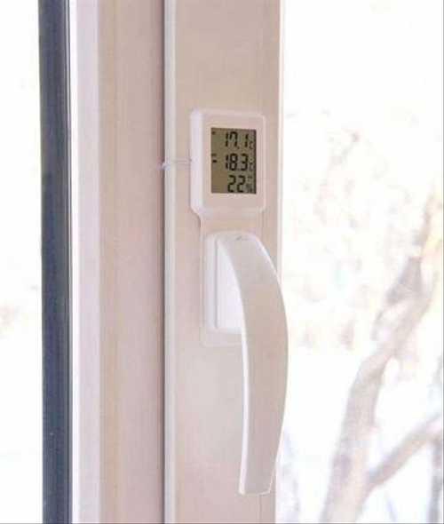 Термометр на ручку окна уличный и комнатный