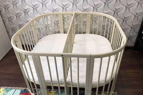 Кровать для двойни ComfortBaby PlayPen 3 в 1