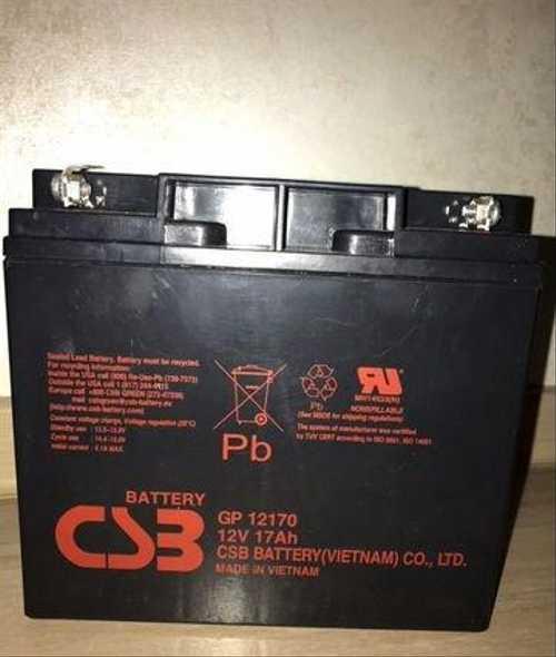Аккумулятор ибп CSB GP 12170, 2 шт