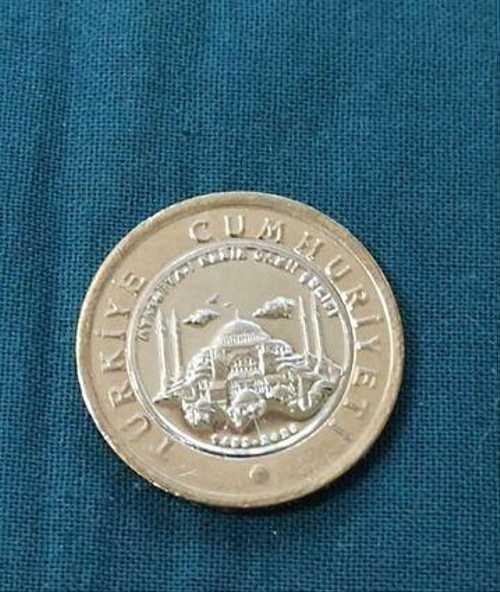 Монета Турция 1 лира