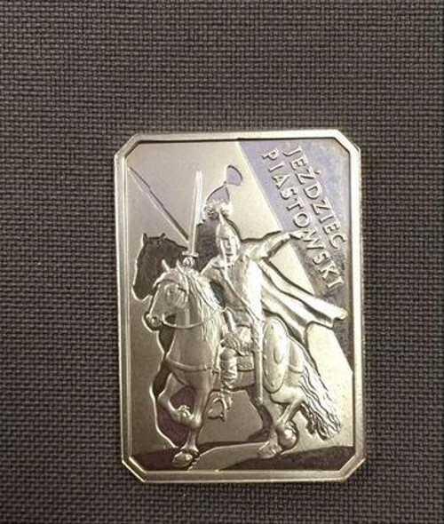 Серебряная монета Польша 10 злотых 2006 Рыцарь