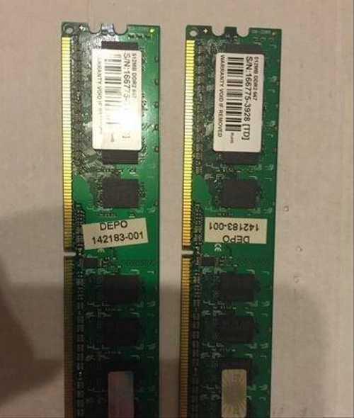 Оперативная память DDR2 512мв