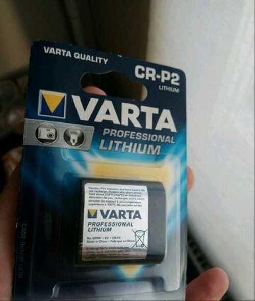 Батарейки Varta CR-P2 6V