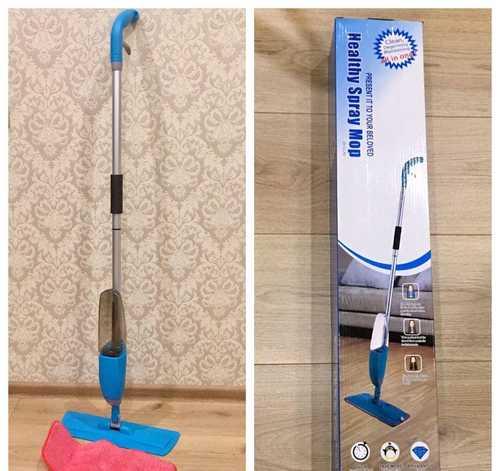 Новая/швабра Healthy Spray Mop c распылителем