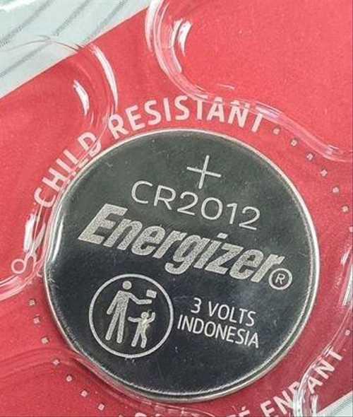 Элемент питания energizer CR2012 BL1