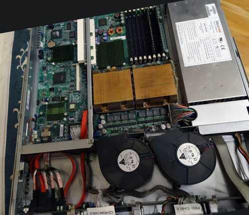 Сервер на платформе 1U SuperMicro 6014H-32B