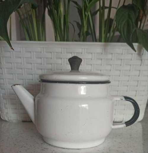 Эмалированный заварочный чайник СССР