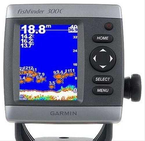 Эхолот Garmin Fishfinder 300C + Аккумулятор