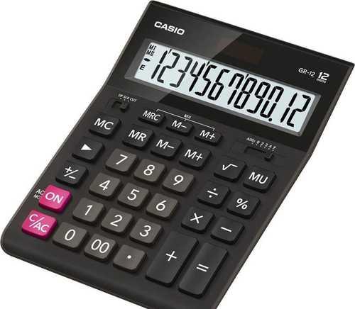 Калькулятор настольный casio GR-12-W-EH