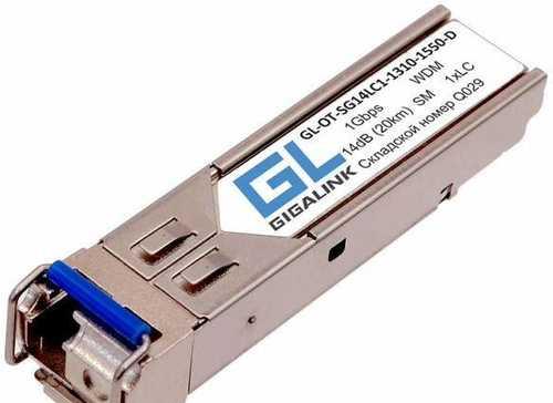 SFP модуль gigalink GL-OT-SG14LC1-1550-1310-D