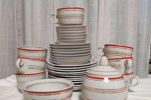 Чайные чашки набор плюс тарелки