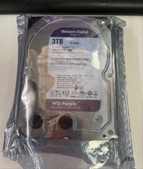 Новый WD Purple 3 tb SC HA500 упаковка вскрыта