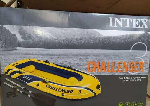 Надувная лодка intex Challenger-3 68370