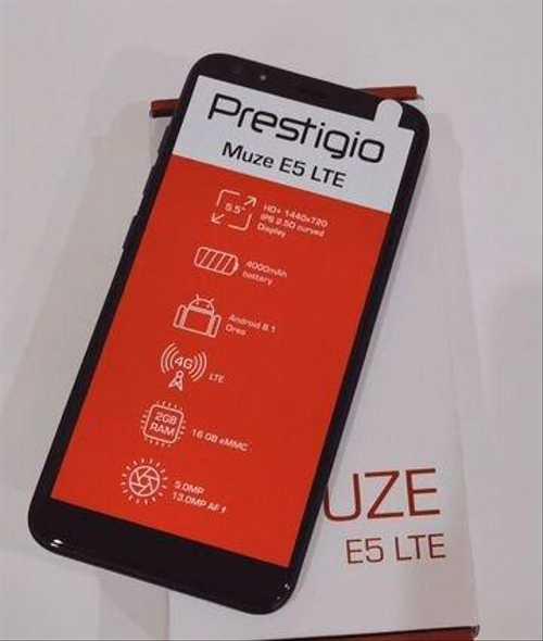 Новый Смартфон Prestigio muze E5 LTE