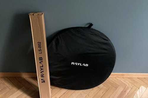 Фон на пружине Raylab RF-12 белый/черный 150x200см