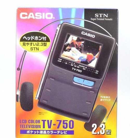 Карманный винтажный телевизор Casio TV-750